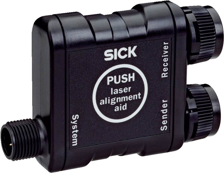 Sick T-connector with pushbutton for laser alignment aid, M12, 5-pin ...